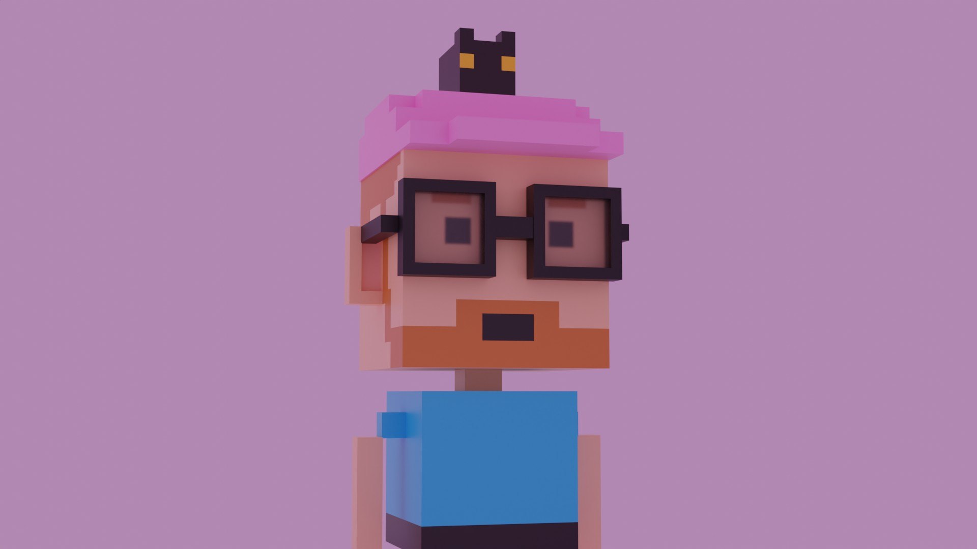 3D Model Guy With A Cat - TurboSquid 1973031
