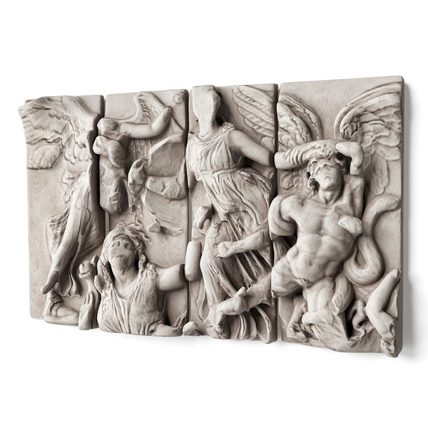 Angels wall relief 3D - TurboSquid 1902699
