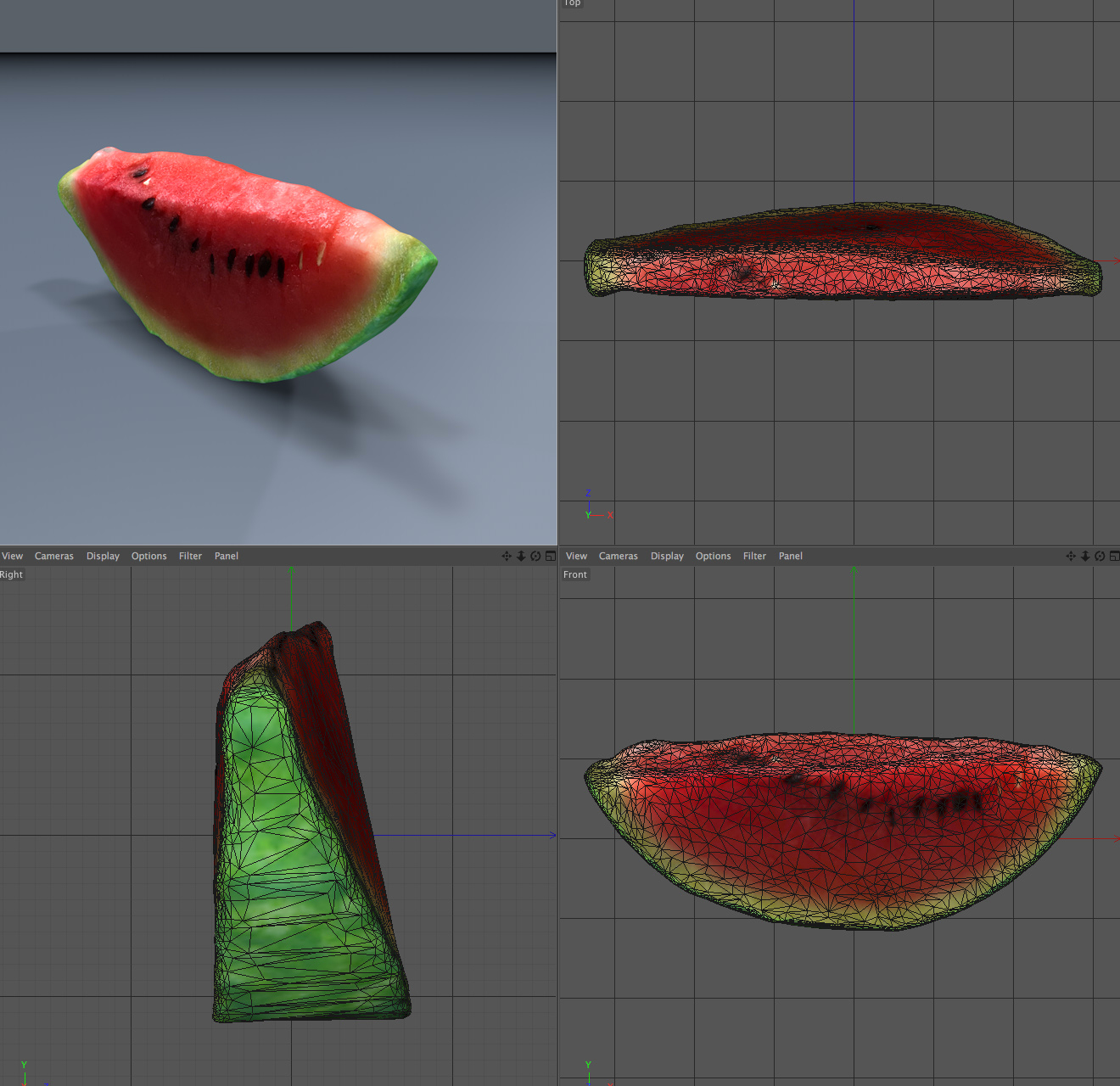 Watermelon model - TurboSquid 1414364