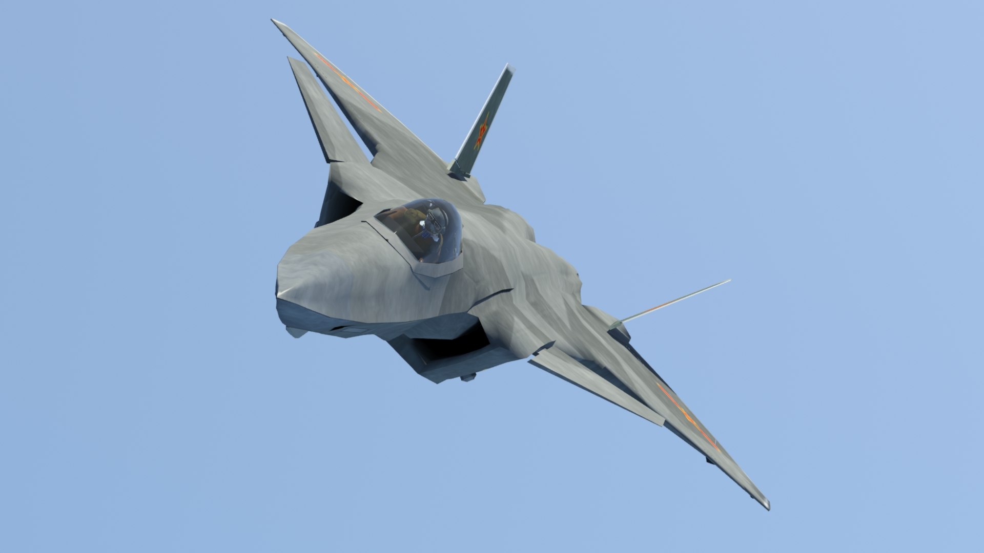 High Quality J20 Jet Fighter 3D Model - TurboSquid 1923109
