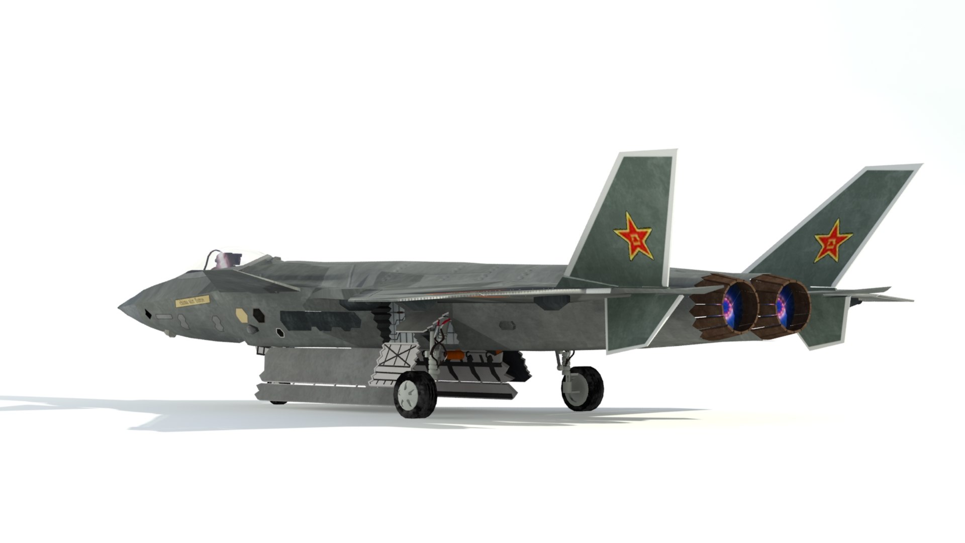 High Quality J20 Jet Fighter 3D Model - TurboSquid 1923109