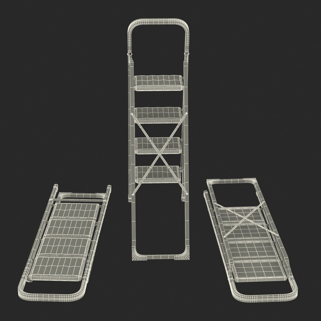 3d Model Step Ladder Set