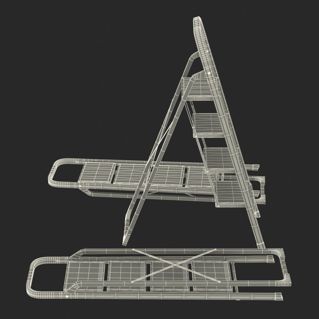 3d Model Step Ladder Set