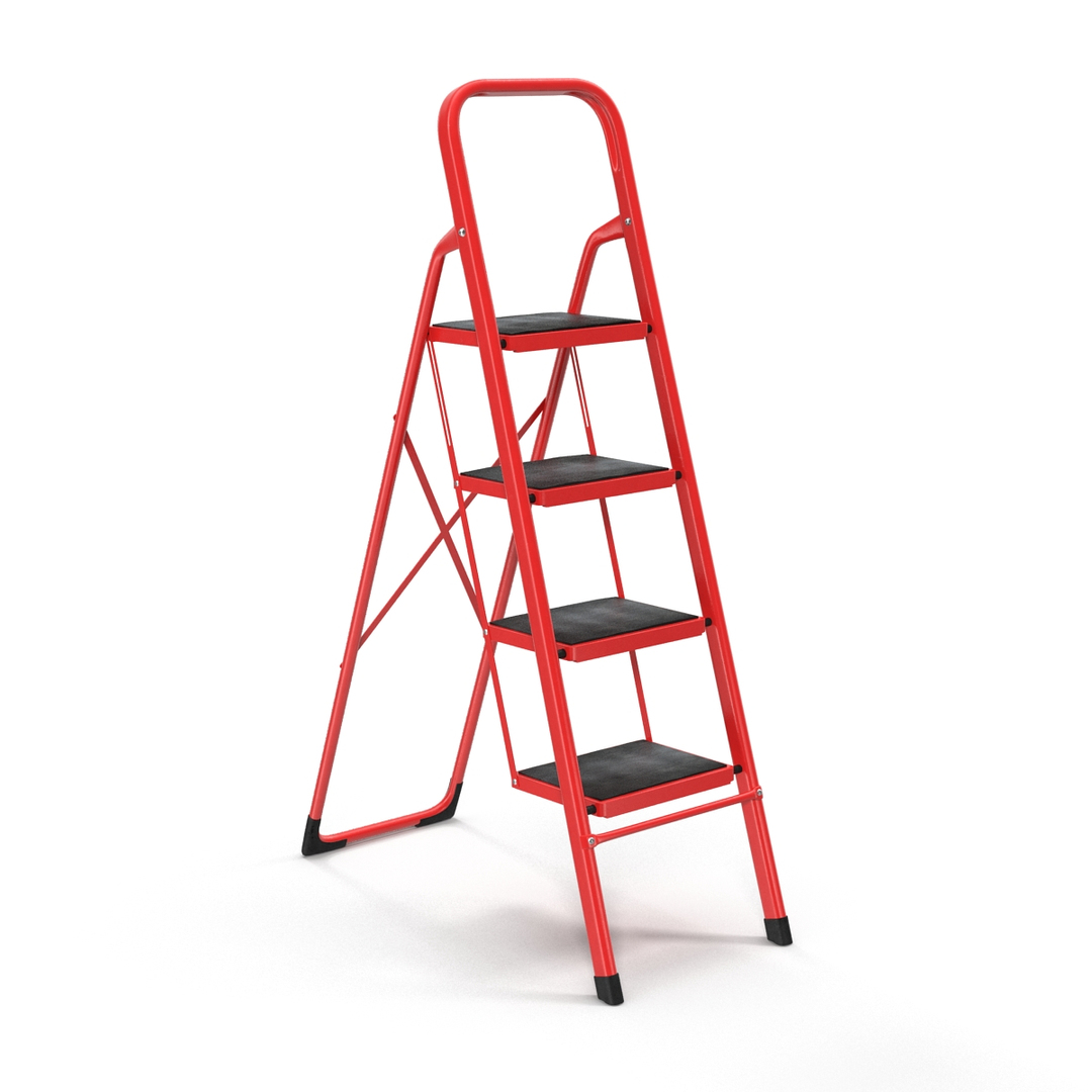 3d Model Step Ladder Set