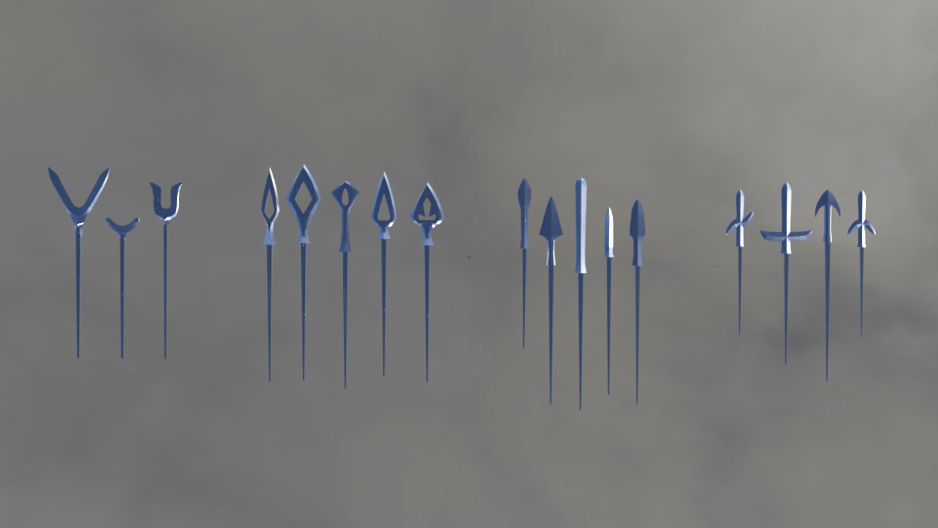 Japanese Arrow Set 3D - TurboSquid 1490816