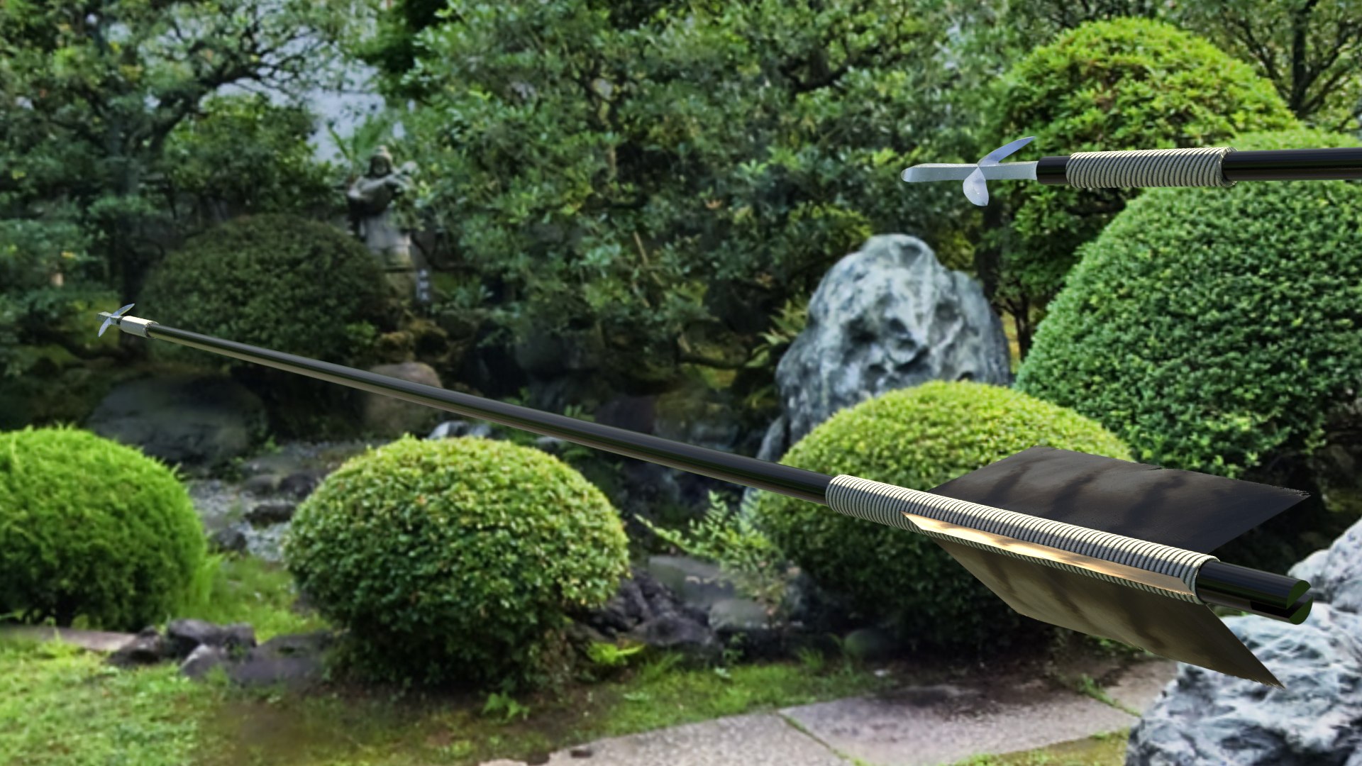 Japanese Arrow Set 3D - TurboSquid 1490816