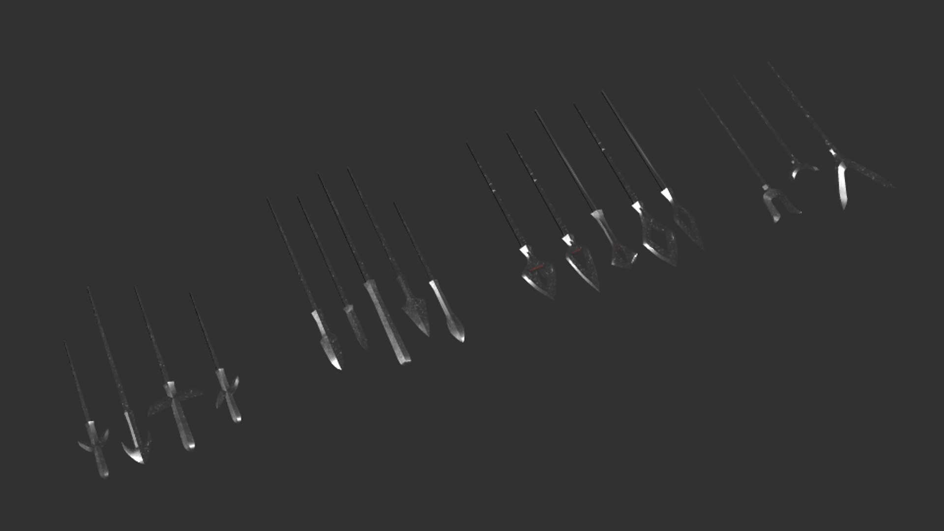 Japanese Arrow Set 3D - TurboSquid 1490816