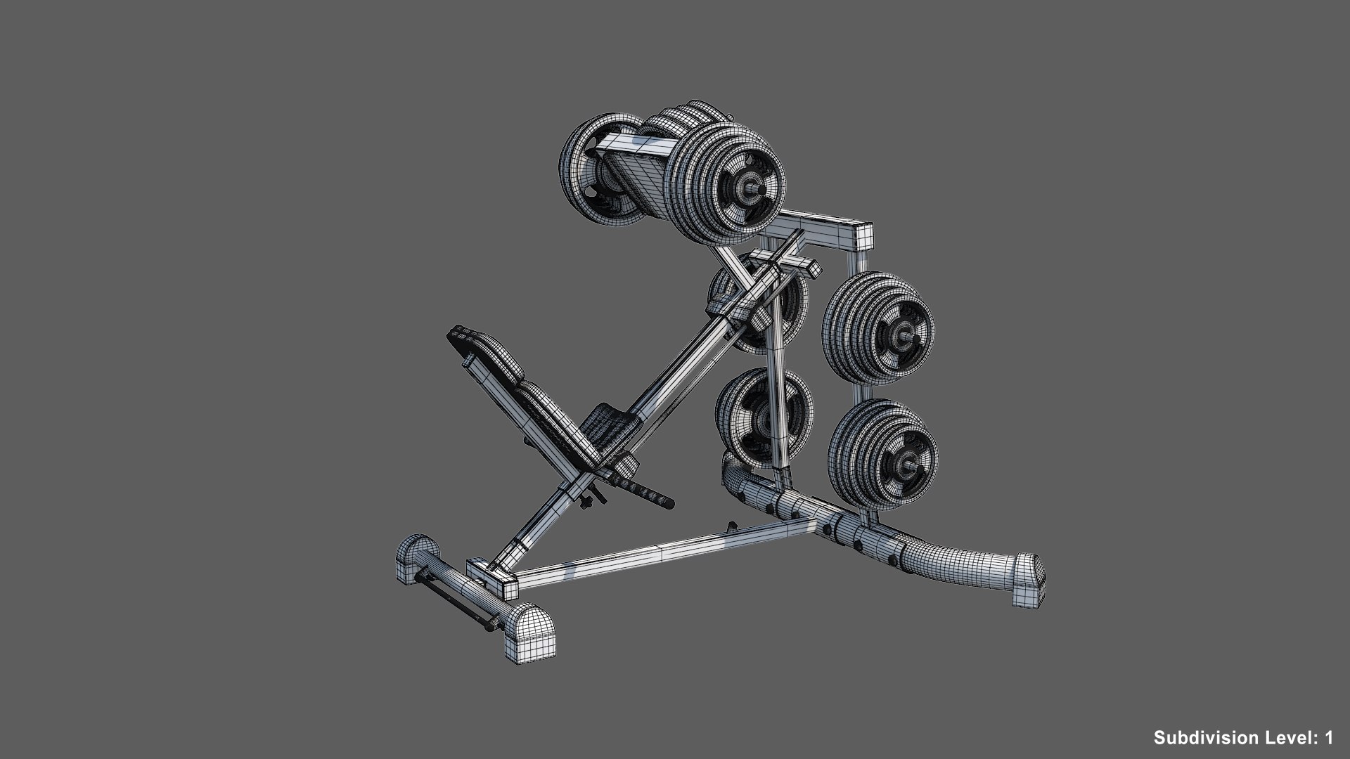 Leg Press 3D Model - TurboSquid 1462933