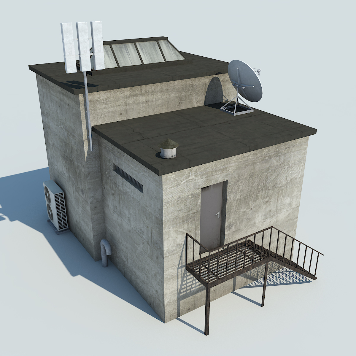 nyc roof rooftop 3d model