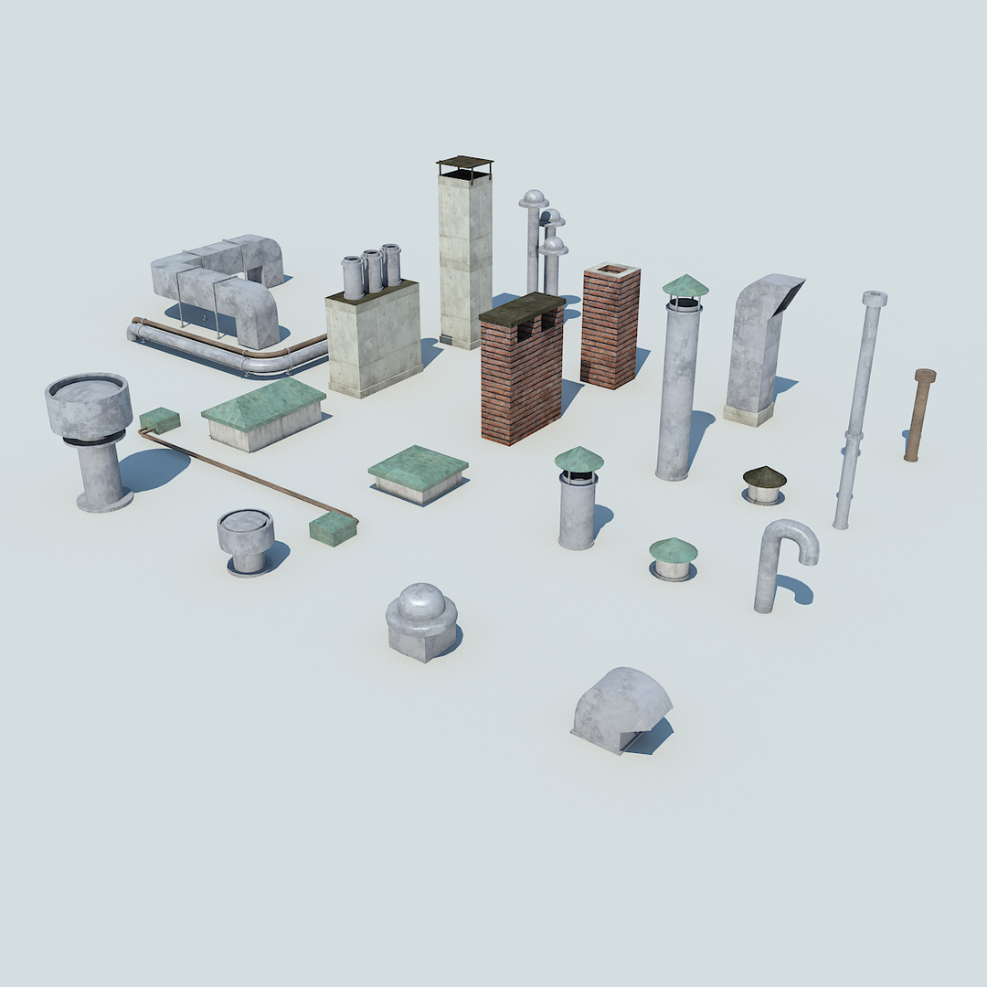 nyc roof rooftop 3d model
