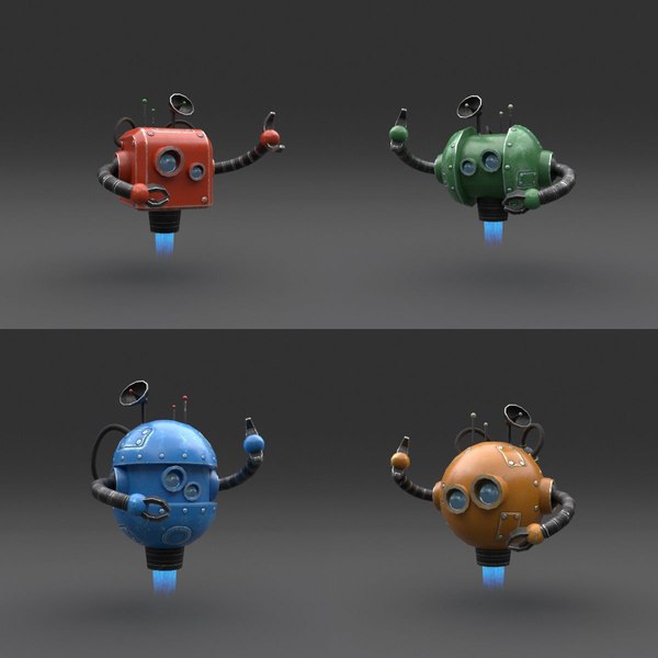 Robot Bundle 3D Models for Download | TurboSquid