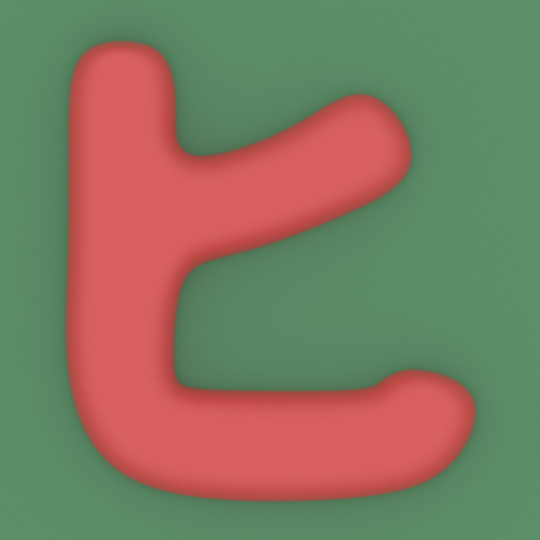 3D alphabet b e - TurboSquid 1688717