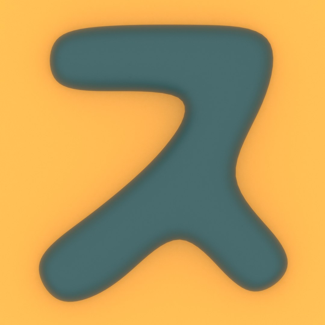 3D alphabet b e - TurboSquid 1688717