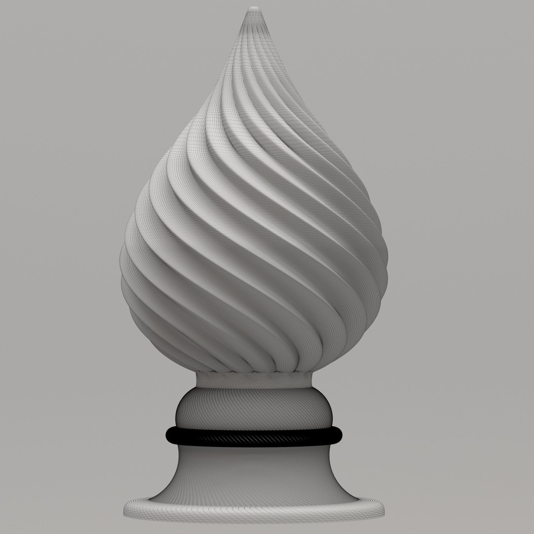 Carved Finial 3D - TurboSquid 1571508