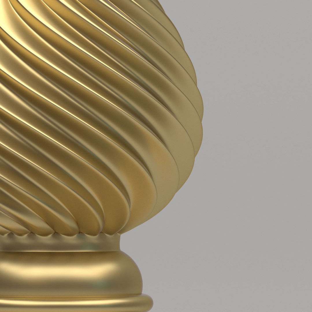 Carved Finial 3D - TurboSquid 1571508
