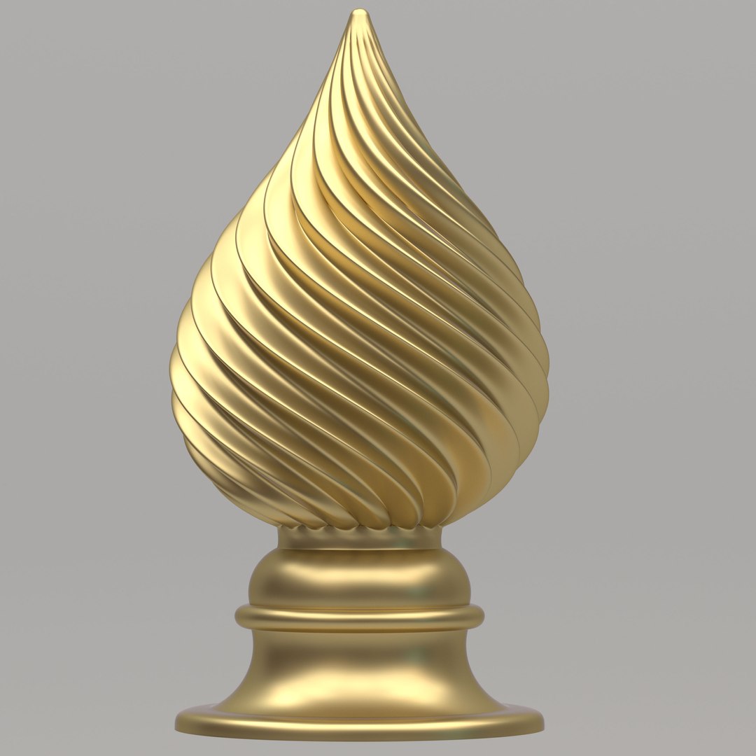 Carved Finial 3D - TurboSquid 1571508