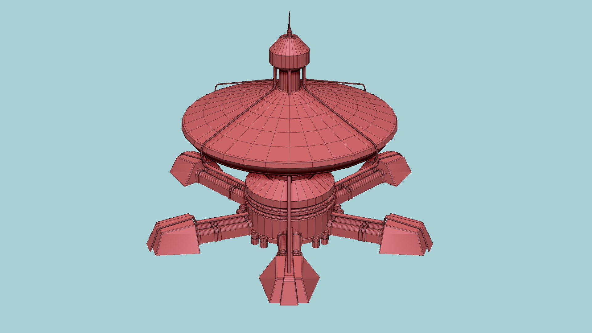 SciFi Facility C02 White Gray - Sci Fi Exterior Design 3D Model - TurboSquid 1999945