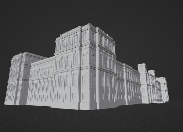 modelo 3d Edificio No-1 de la Facultad de Administración de la ...