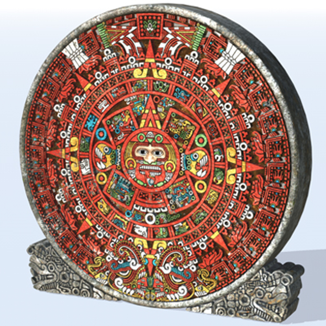 mayan statue 3d model