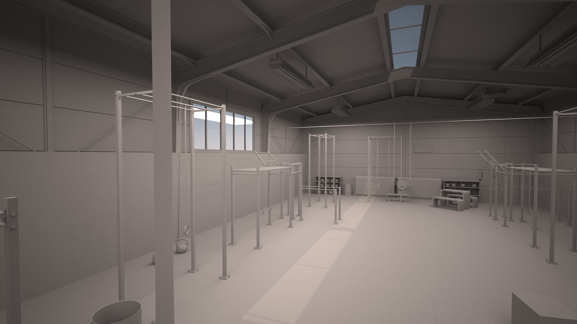 3D Model Crossfit Gym - TurboSquid 1587848