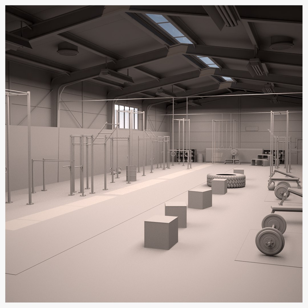3D model crossfit gym - TurboSquid 1587848
