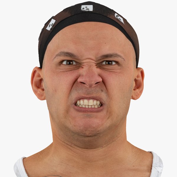 modelo 3d Marcus Human Head Pose Rage Escaneo RAW - TurboSquid 1611181