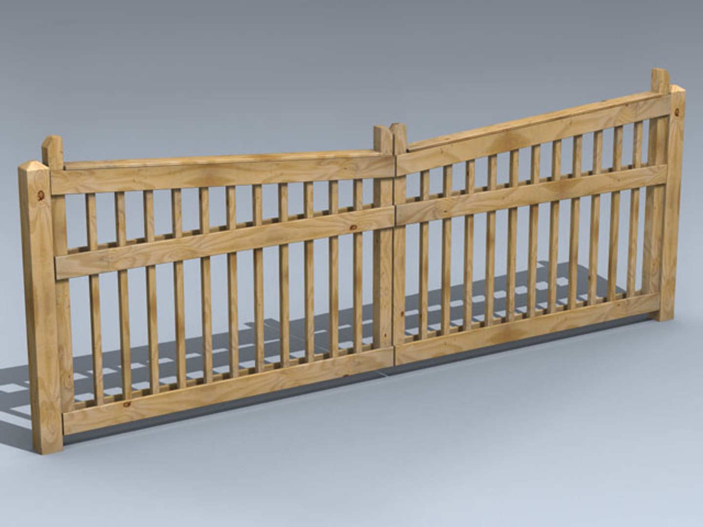 3ds Driveway Gate Pine Lumber