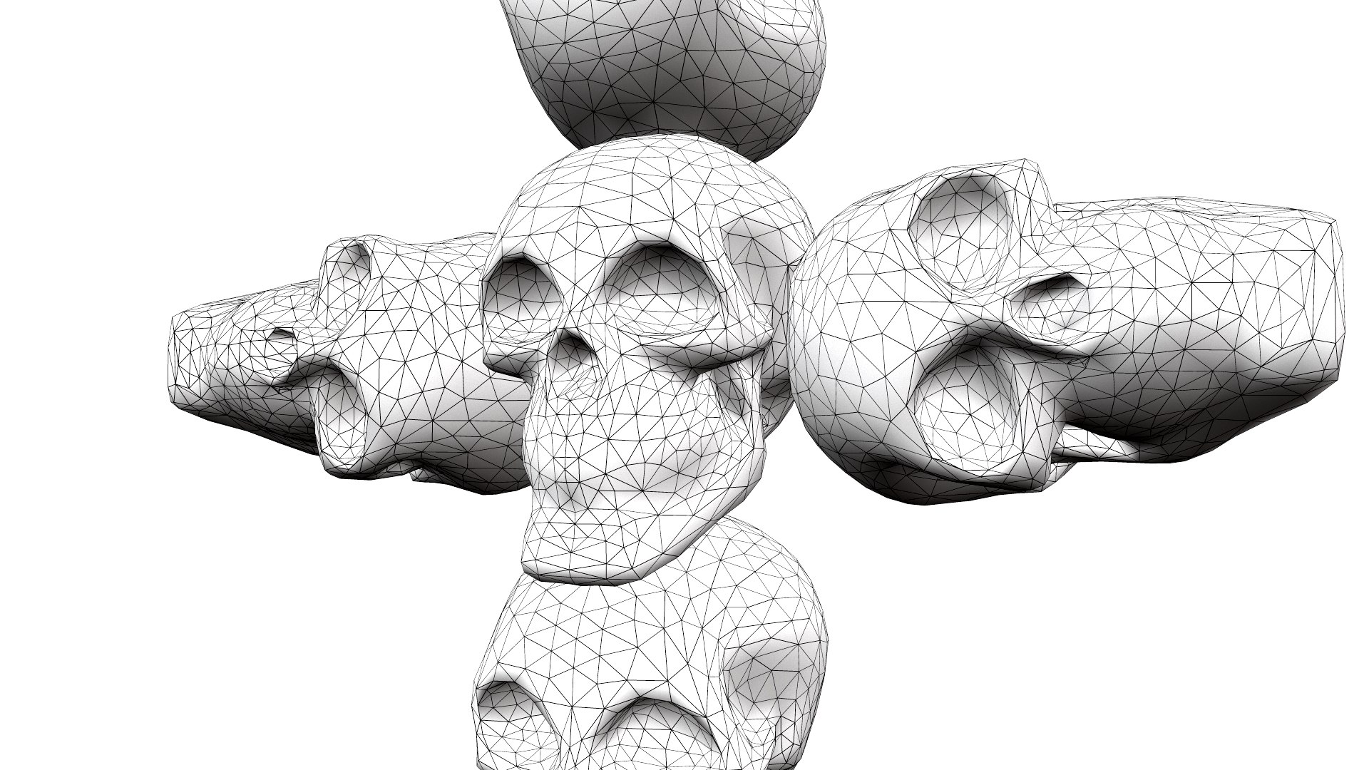 3D Skull Cross Game Asset - TurboSquid 2134367