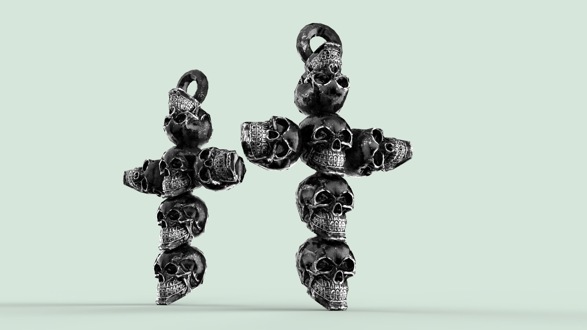 3D Skull Cross Game Asset - TurboSquid 2134367
