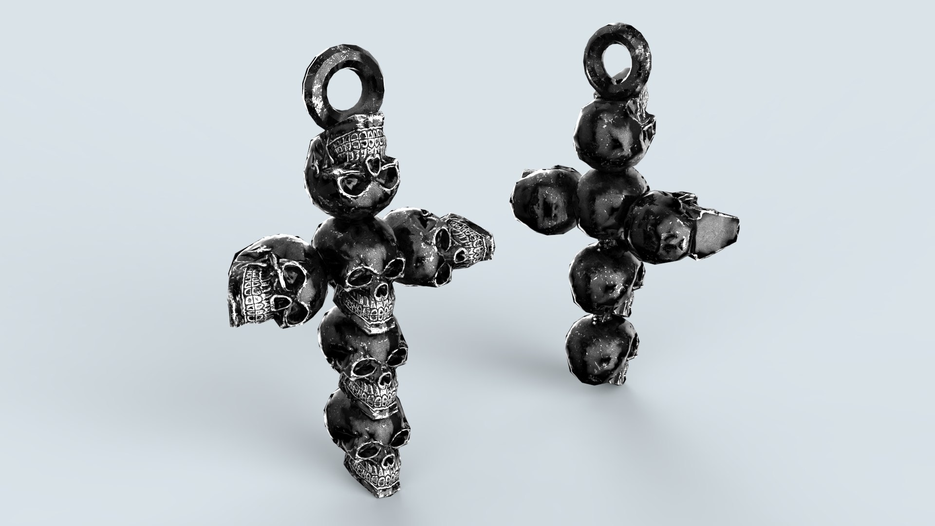 3D Skull Cross Game Asset - TurboSquid 2134367