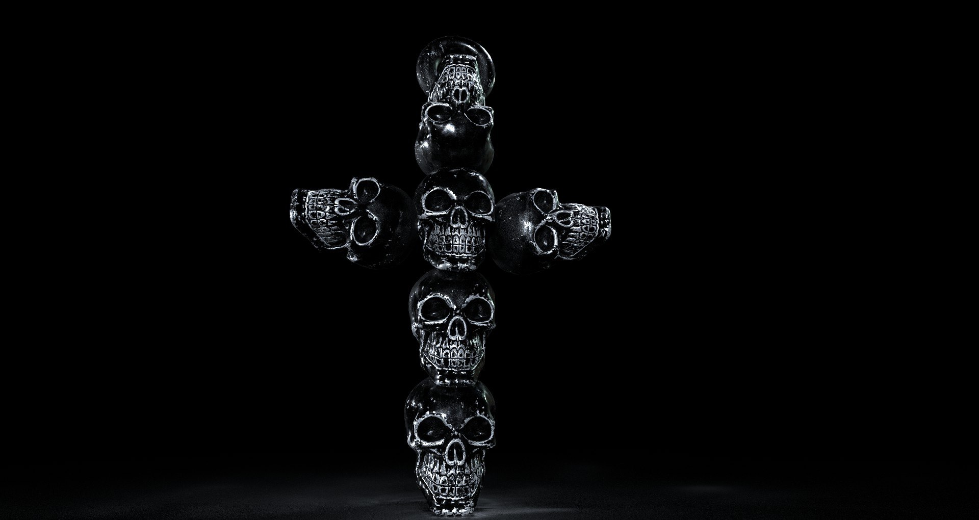 3D Skull Cross Game Asset - TurboSquid 2134367