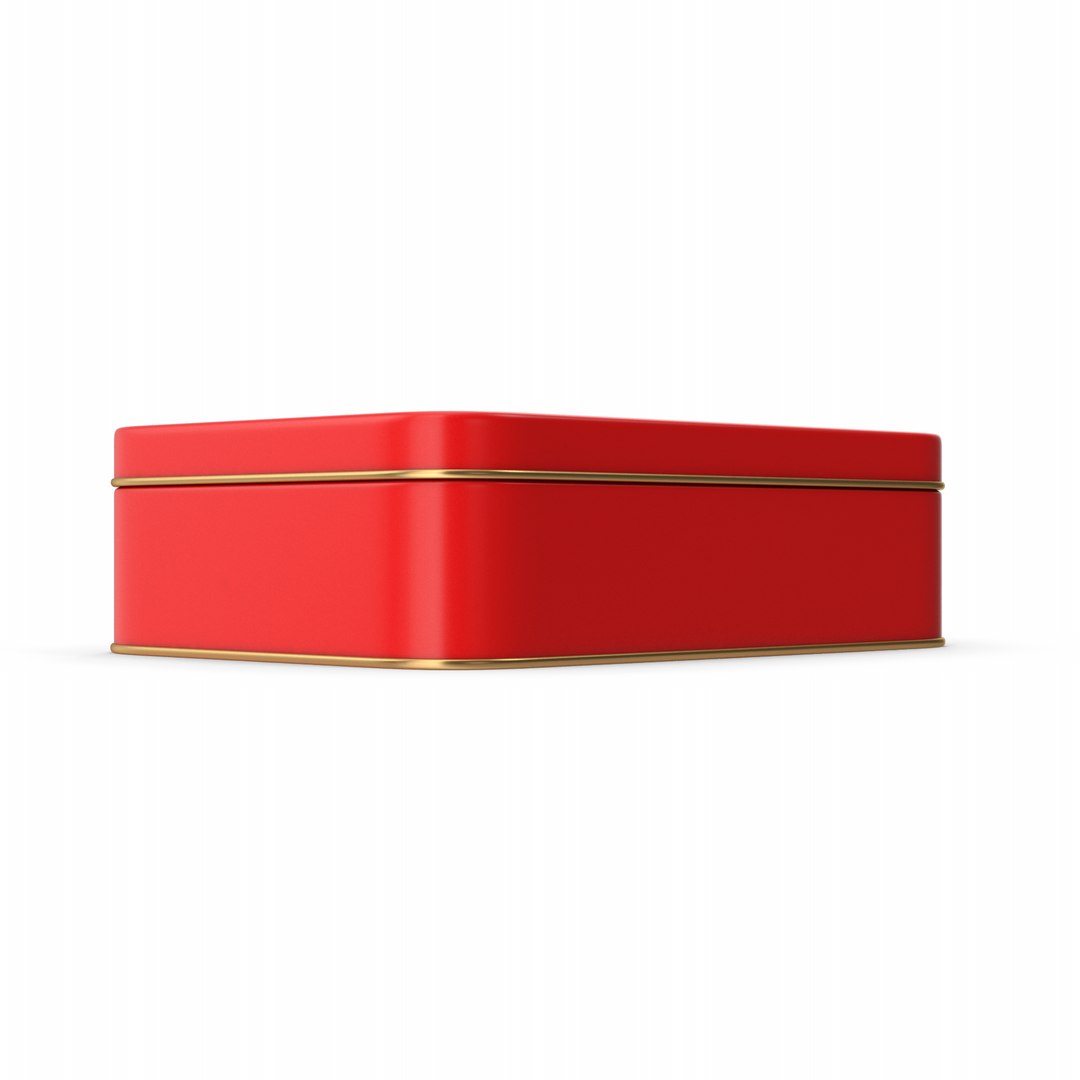 3D Red Tin Box Container Model - TurboSquid 2144429