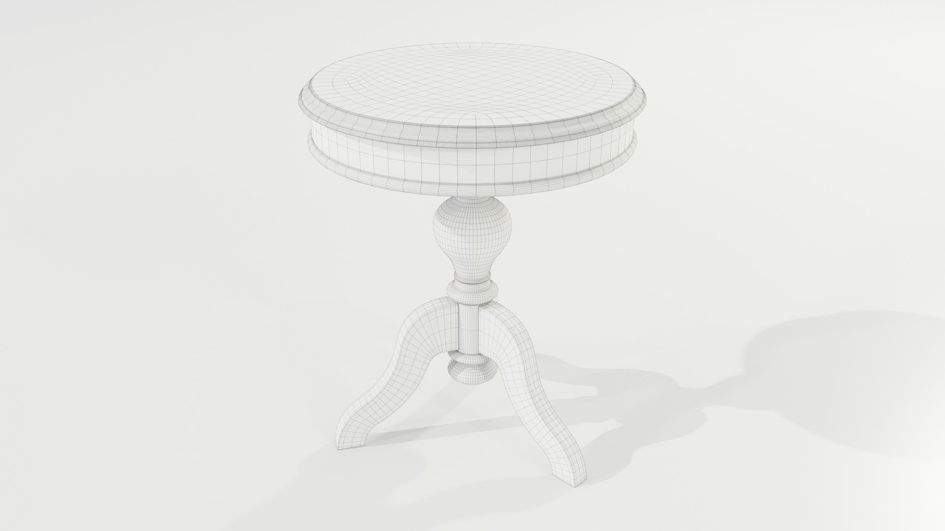 3D Model Classic Side Table - TurboSquid 2013832