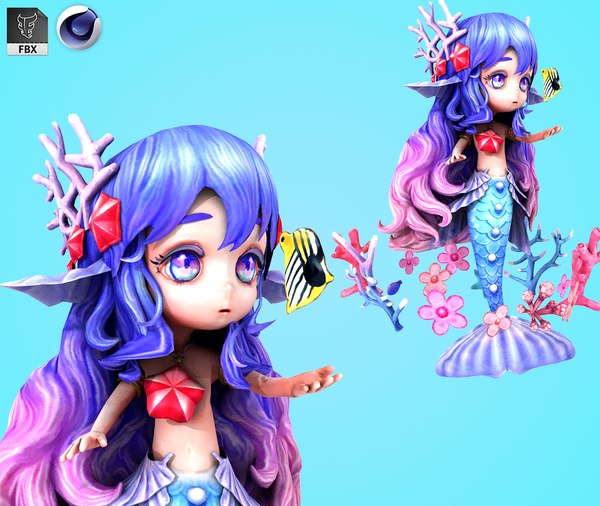 3D Mermaid Models | TurboSquid