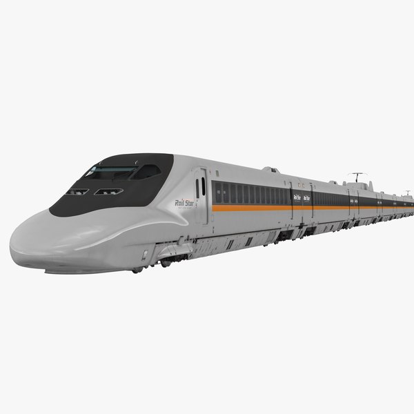 Bullet Train Rail Star Rigged Model 3D - TurboSquid 1102506