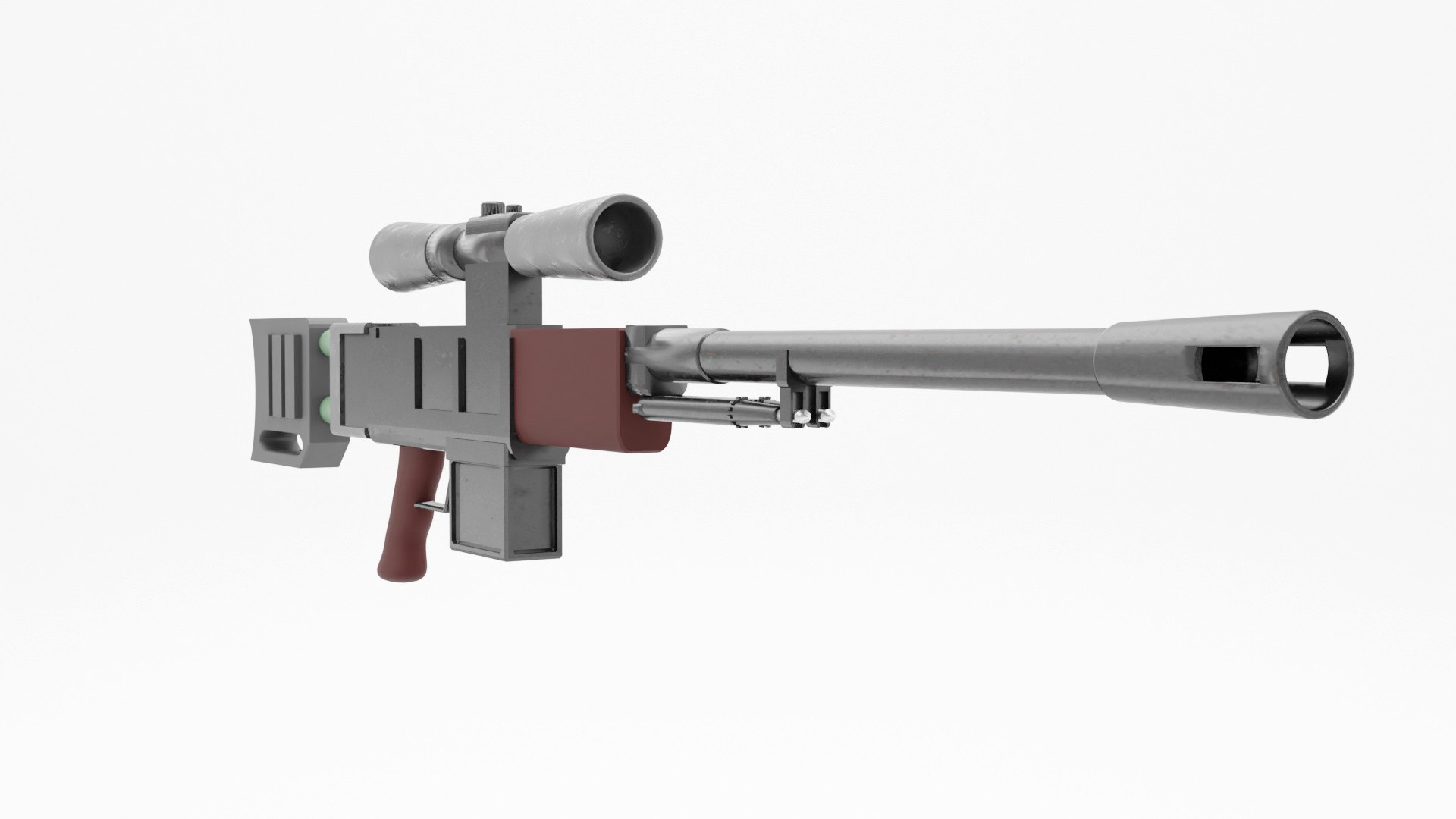 3D futuristic sniper rifle - TurboSquid 1640702