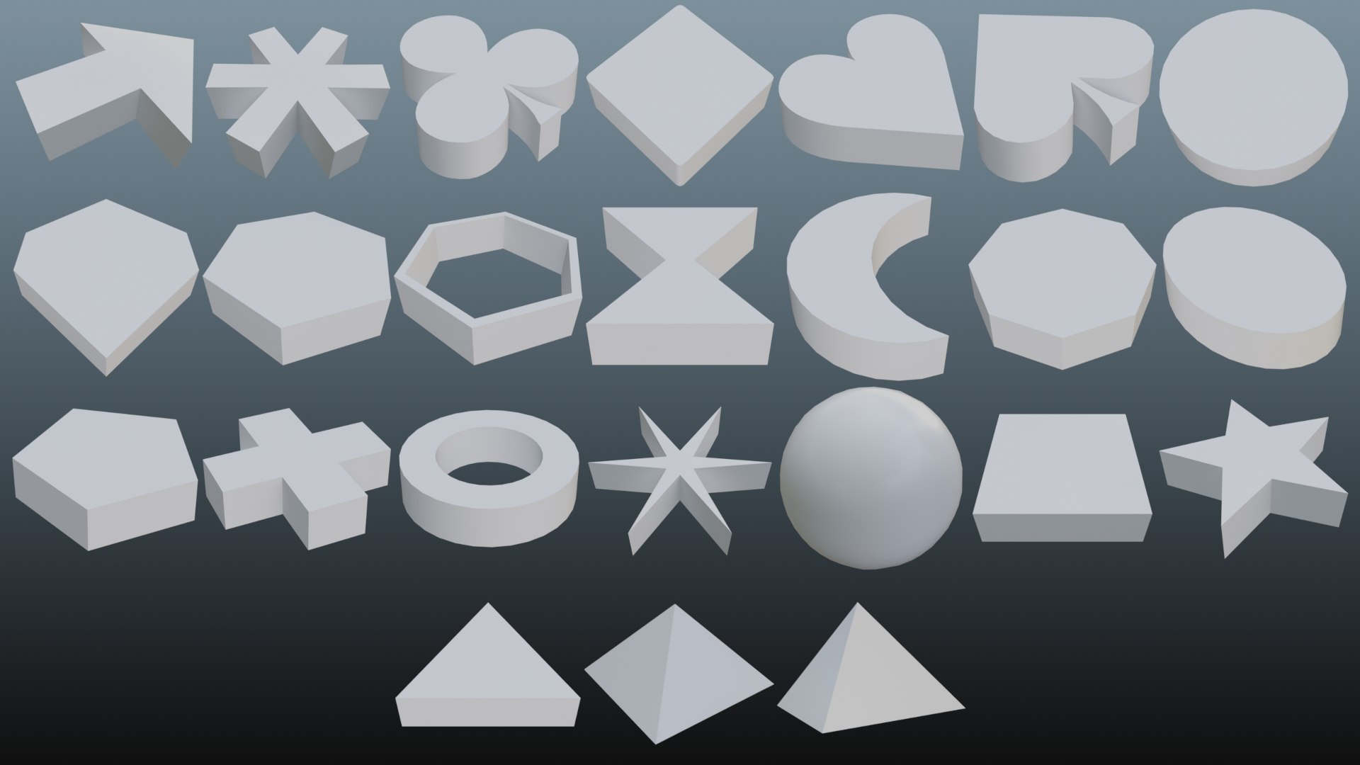 68 Shapes 3D Model - TurboSquid 2212114