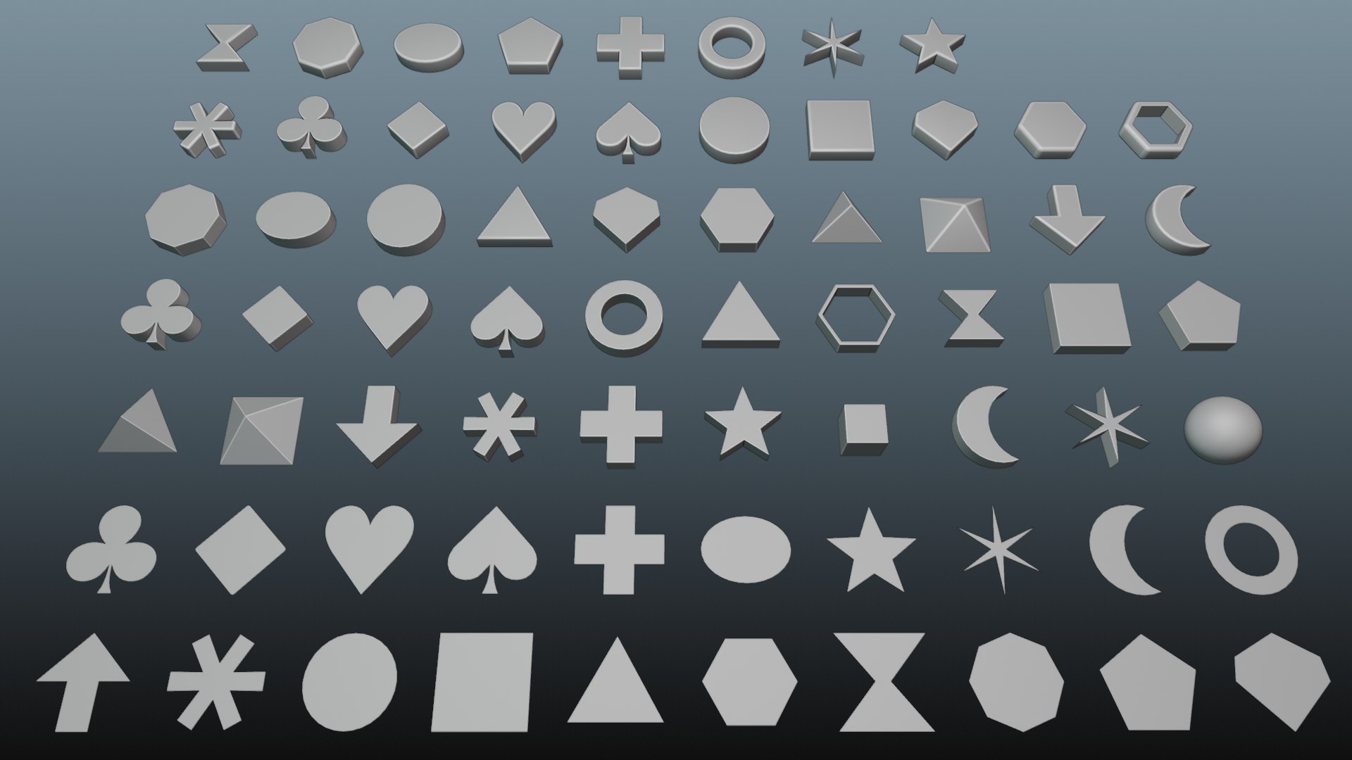 68 Shapes 3D Model - TurboSquid 2212114
