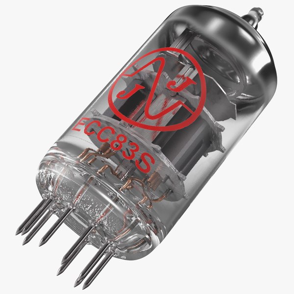JJ Electronics Vacuum Tube ECC83S 12AX7 3D model - TurboSquid 1723139