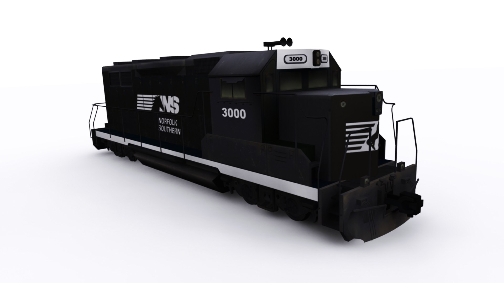 EMD GP40 2 3D - TurboSquid 2100332
