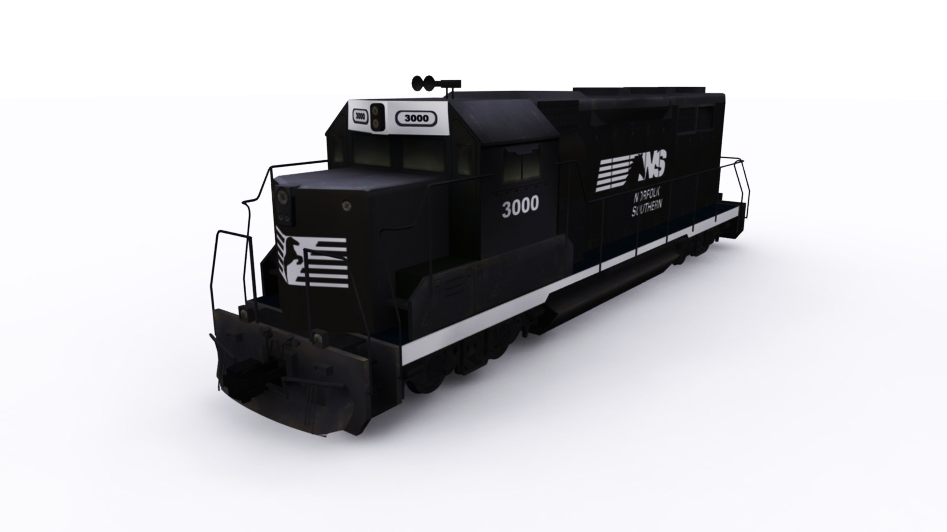 EMD GP40 2 3D - TurboSquid 2100332