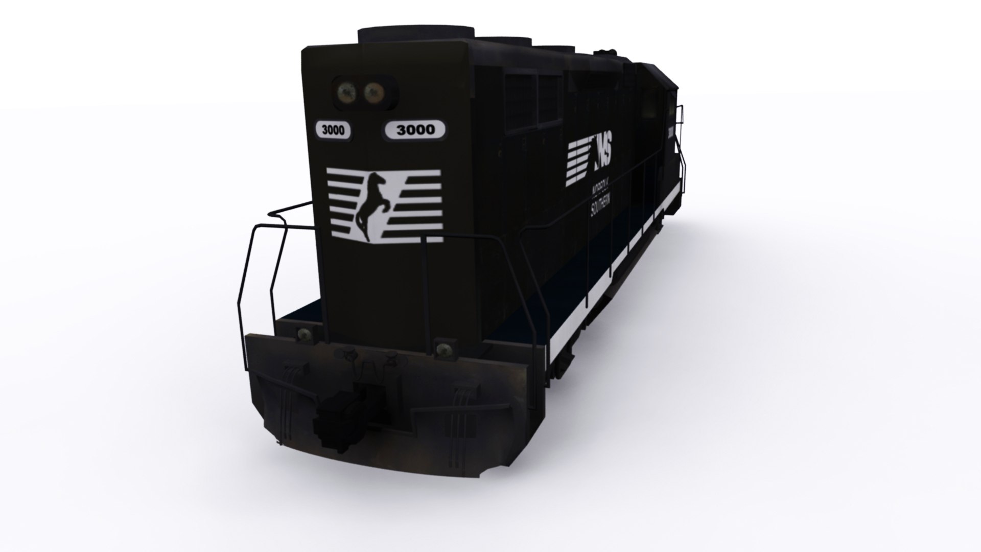 EMD GP40 2 3D - TurboSquid 2100332