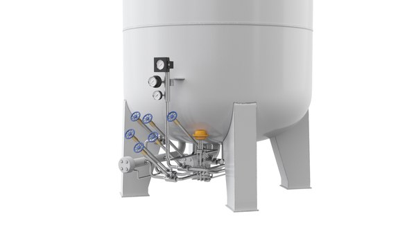 modelo 3d Tanque de almacenamiento de GNL - TurboSquid 2120910