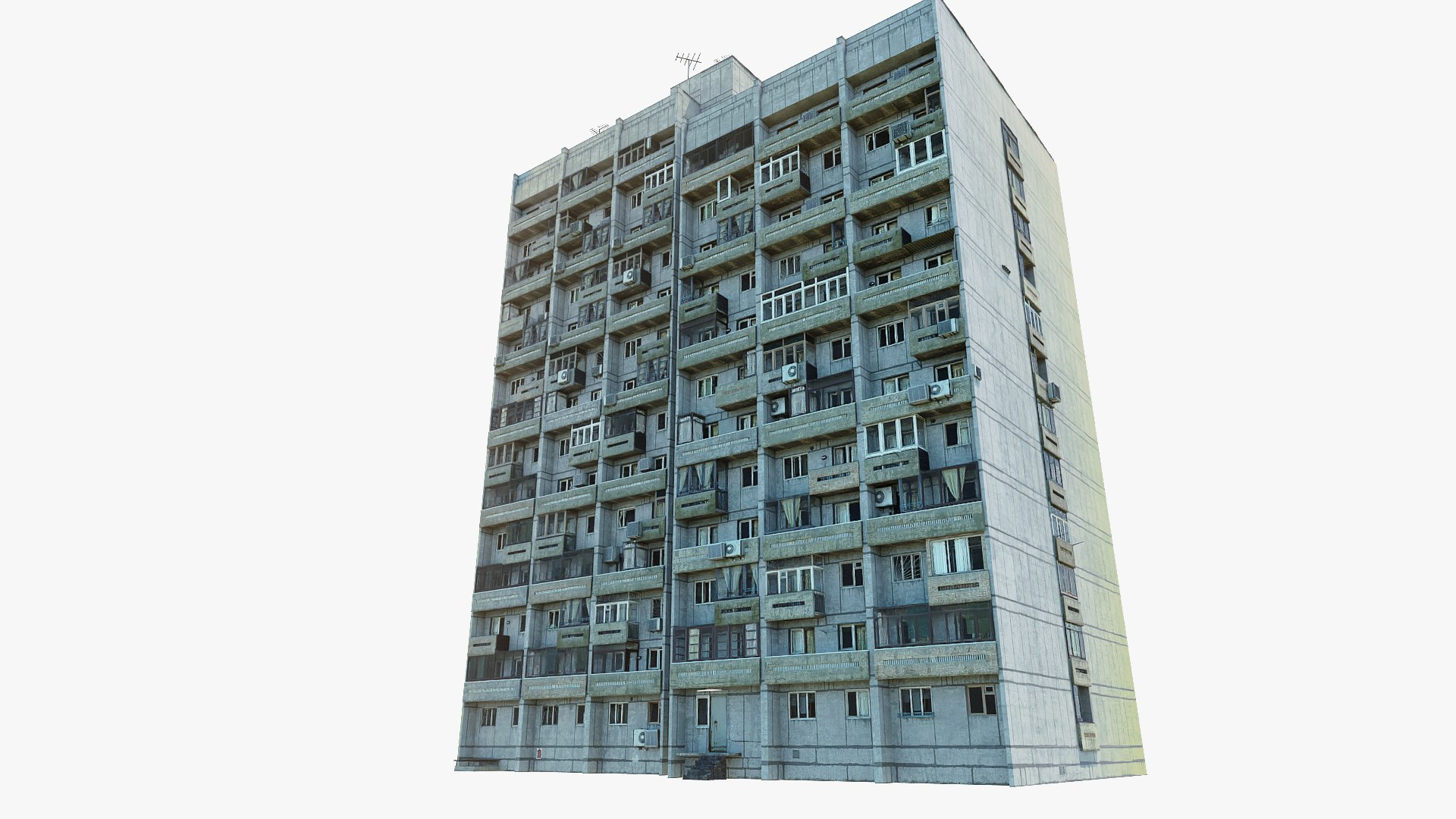 Soviet Khrushchyovka 1980s V2 3D Model - TurboSquid 2201802