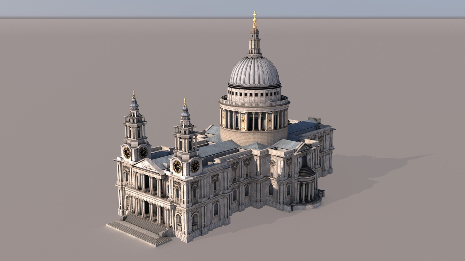 St Pauls Cathedral 3D Model - TurboSquid 2131913
