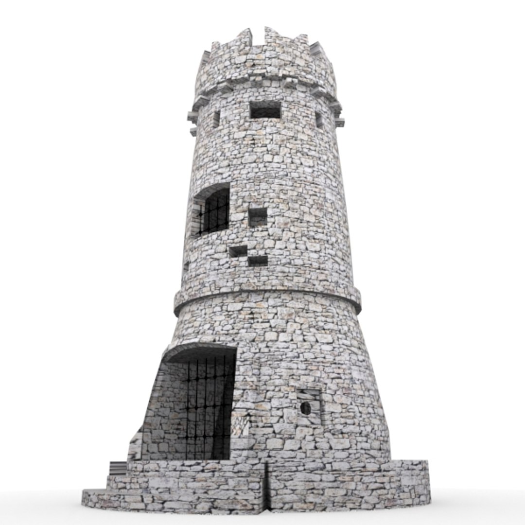3D Castle Tower - TurboSquid 1448581