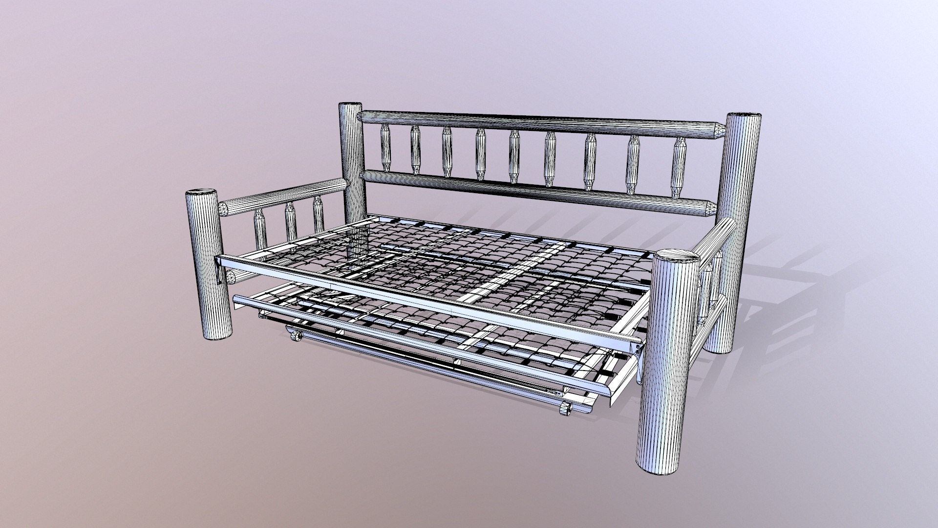 3D Daybed - TurboSquid 2247480