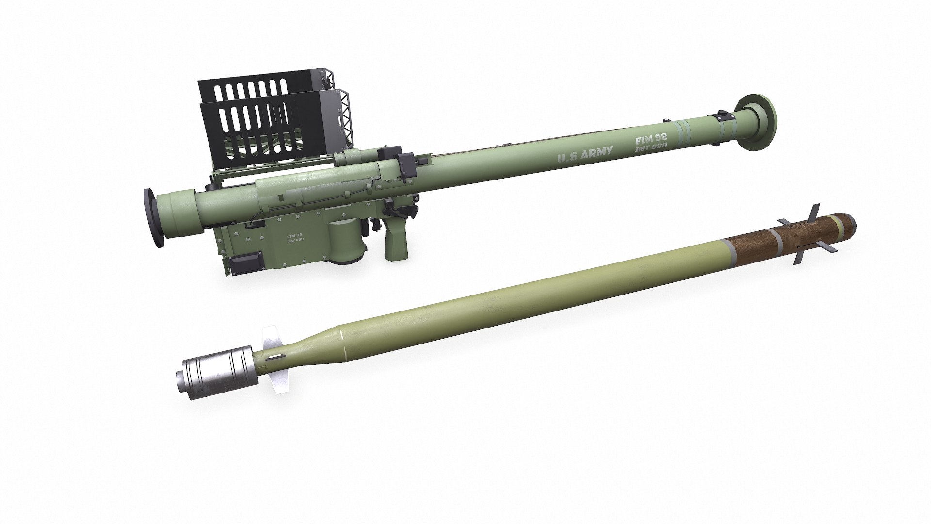 FIM-92 Stinger Low-poly PBR 3D model - TurboSquid 2121792