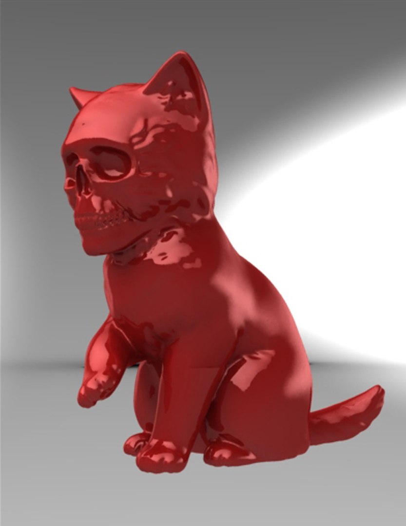 Skullcat Cat Skull 3d Model