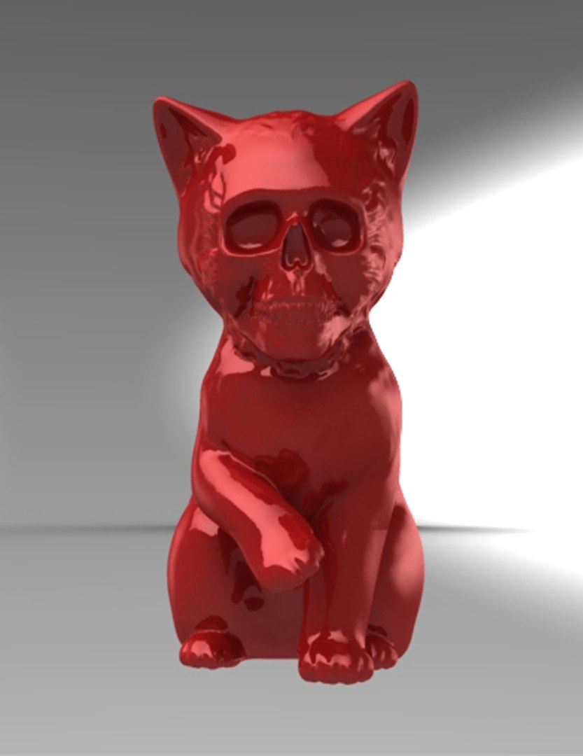 Skullcat Cat Skull 3d Model